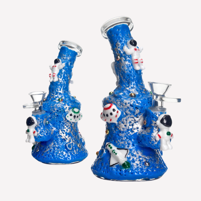 Hand Painted 3D Showerhead Bong with Perc 7.5" - heads world