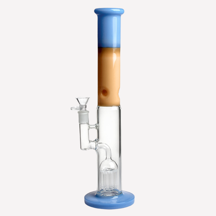 Bong With 8 Trees Arms Perc 14"Blue - heads world