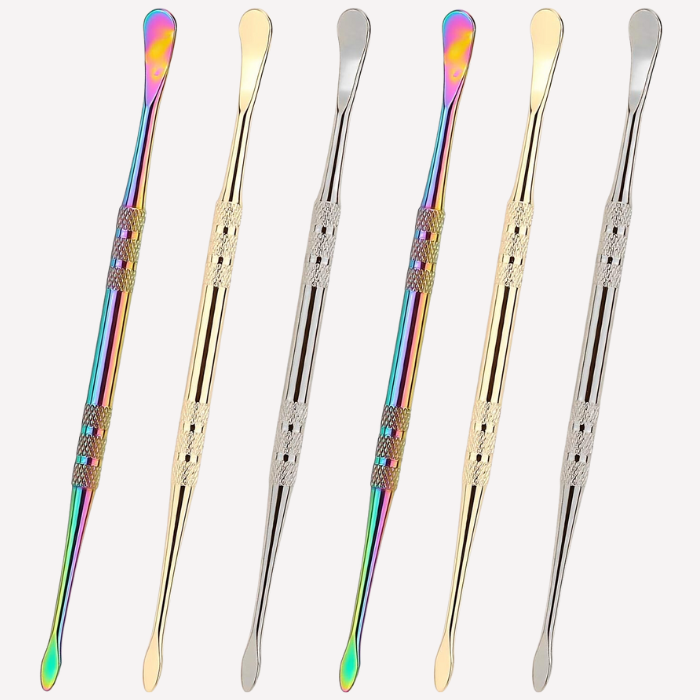 Stainless Steel Dabbing Tool 4.7 Inch Mixed Colours Each - heads world